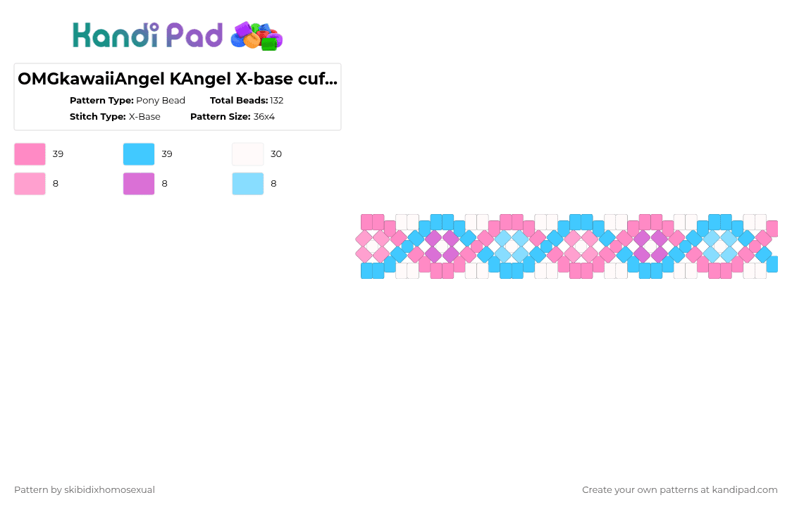 OMGkawaiiAngel KAngel X-base cuff (NEEDY STREAMER OVERLOAD) Pony Bead ...