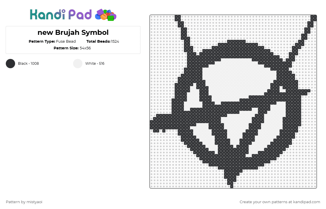 New Brujah Symbol Fuse Bead Pattern - Kandi Pad | Kandi Patterns, Fuse ...