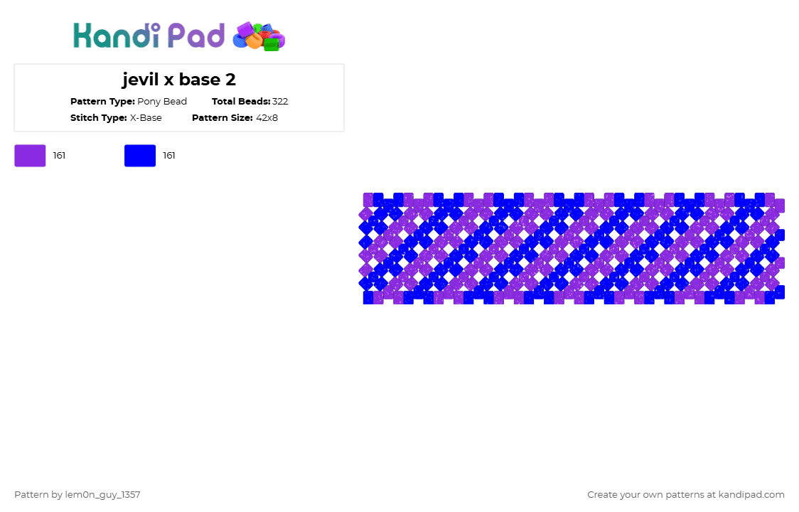 Jevil x base 2 Pony Bead Pattern - Kandi Pad | Kandi Patterns, Fuse ...