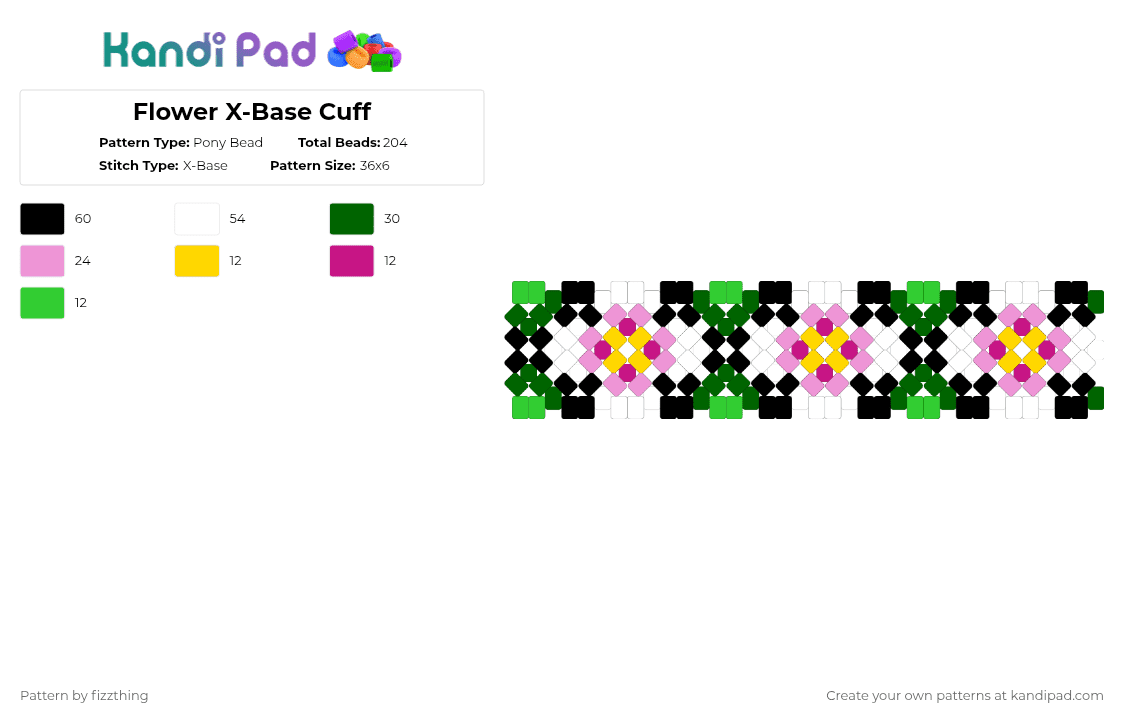 Nature Collection - Kandi Pad | Kandi Patterns, Fuse Bead Patterns ...