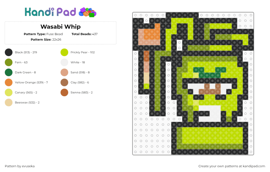 Whip Fuse Bead Patterns - Gallery - Kandi Pad | Kandi Patterns, Fuse ...