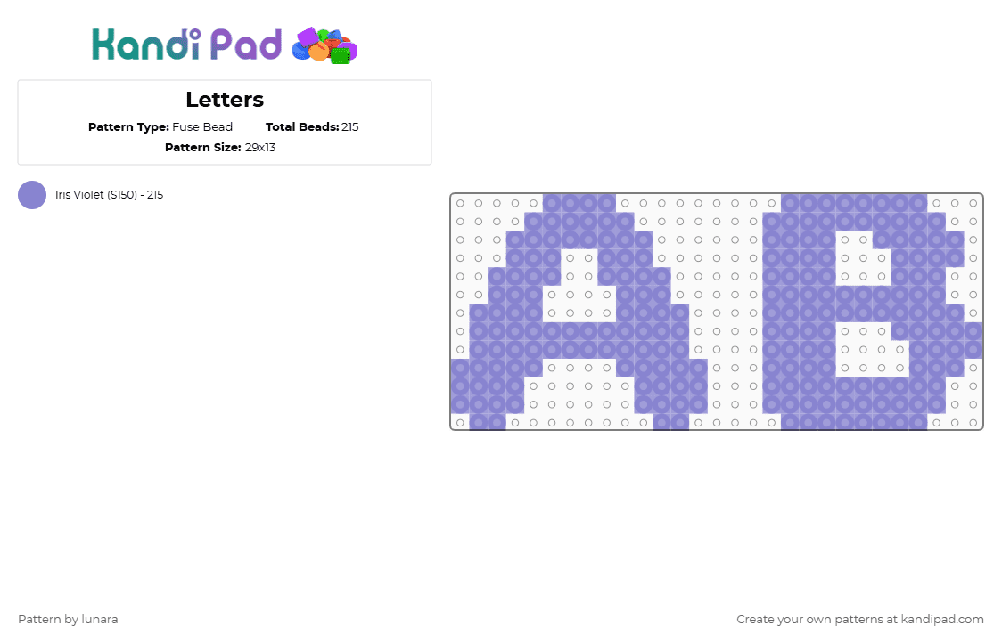 Letters Fuse Bead Pattern - Kandi Pad | Kandi Patterns, Fuse Bead ...