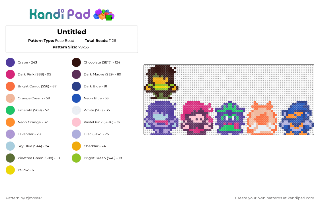 Untitled Fuse Bead Pattern - Kandi Pad | Kandi Patterns, Fuse Bead ...