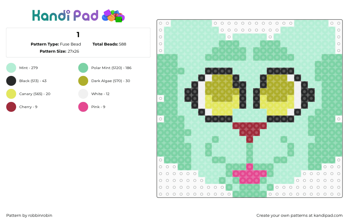 1 Fuse Bead Pattern - Kandi Pad | Kandi Patterns, Fuse Bead Patterns ...