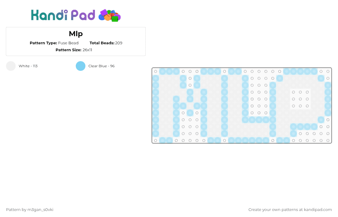 Mlp Fuse Bead Pattern - Kandi Pad | Kandi Patterns, Fuse Bead Patterns ...