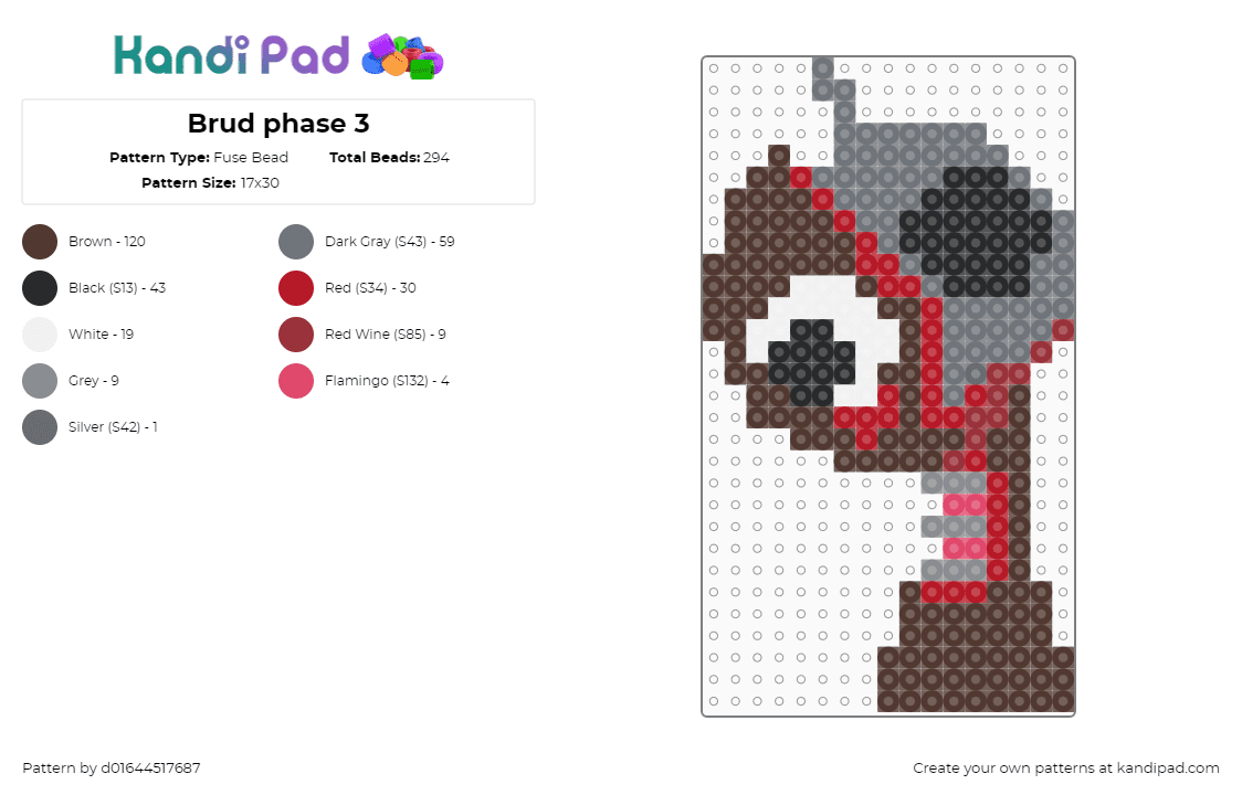 Brud phase 3 Fuse Bead Pattern - Kandi Pad | Kandi Patterns, Fuse Bead ...