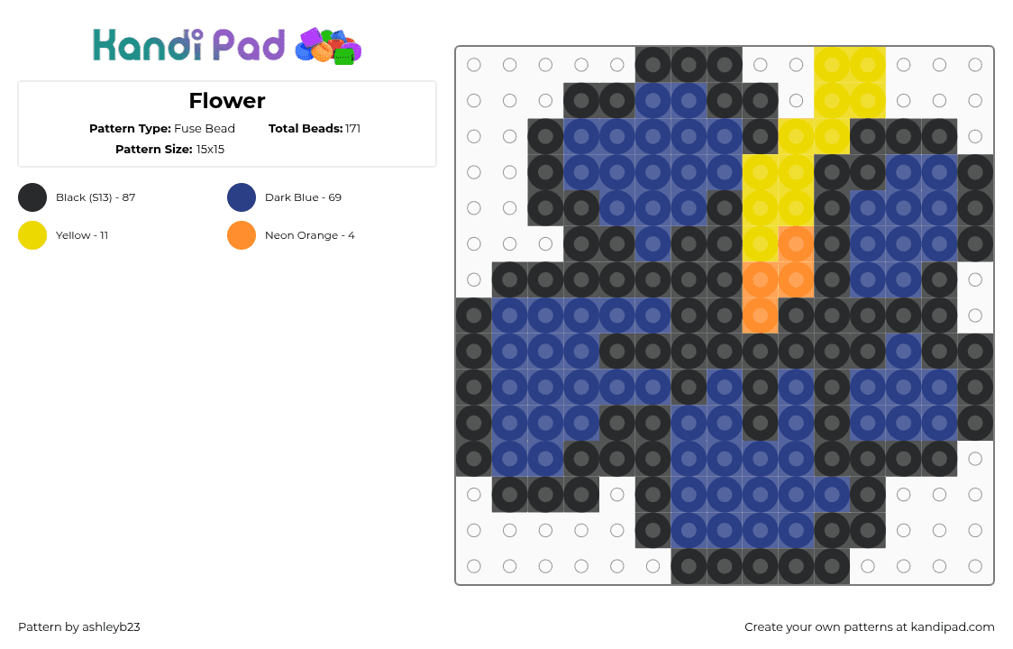 Flower Fuse Bead Pattern - Kandi Pad | Kandi Patterns, Fuse Bead ...