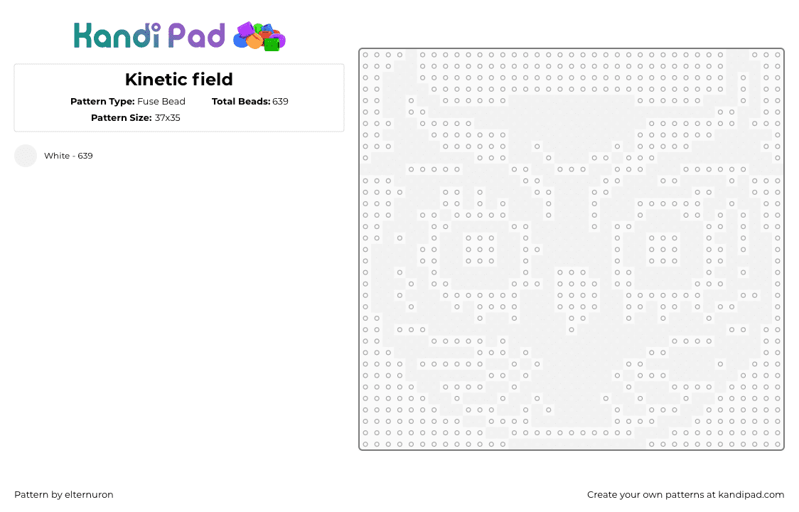 Kinetic field Fuse Bead Pattern - Kandi Pad | Kandi Patterns, Fuse Bead ...