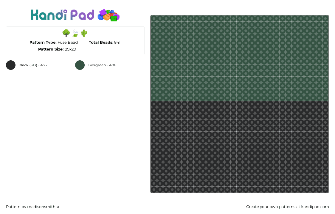 🌳🍃🌵 Fuse Bead Pattern - Kandi Pad | Kandi Patterns, Fuse Bead Patterns ...