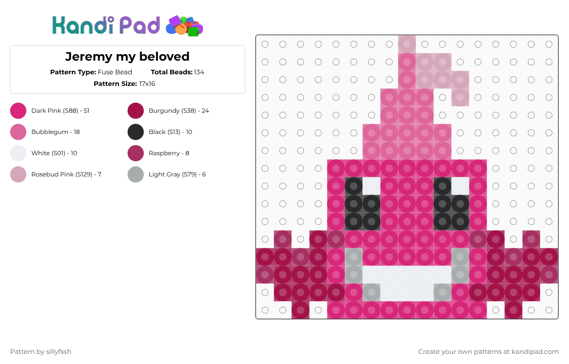 Jeremy Fuse Bead Patterns - Gallery - Kandi Pad | Kandi Patterns, Fuse ...
