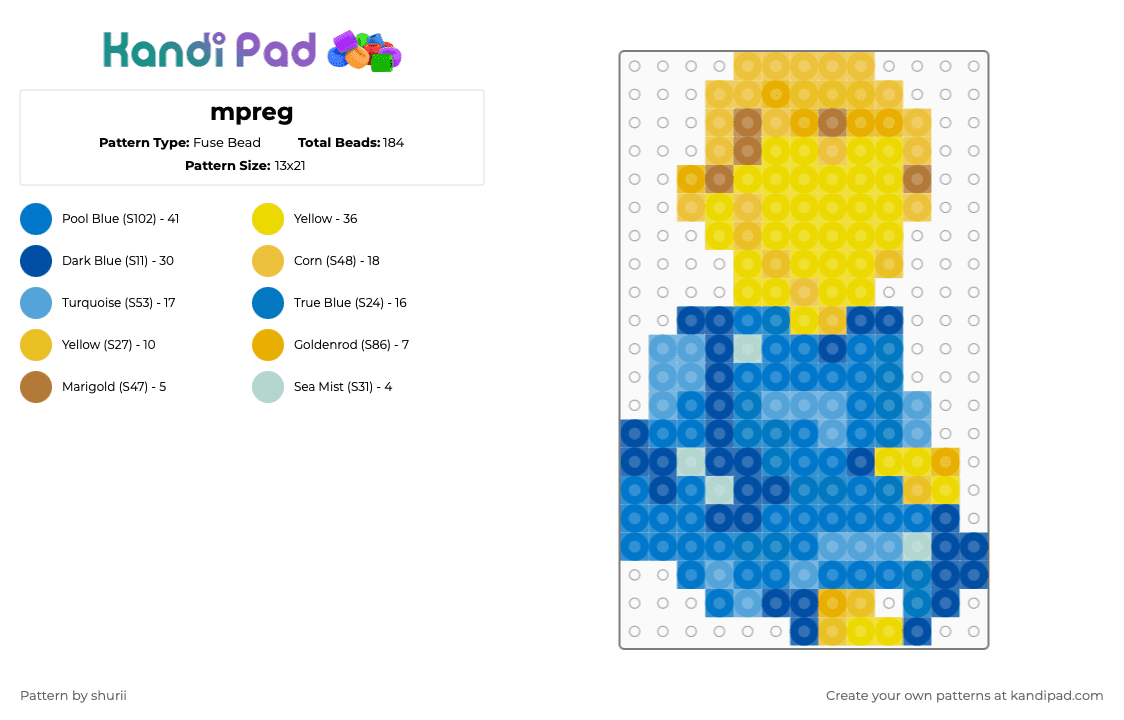 Mpreg Fuse Bead Pattern - Kandi Pad | Kandi Patterns, Fuse Bead ...