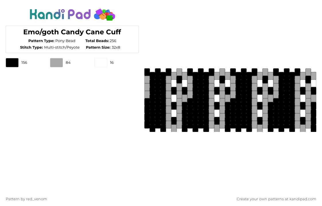Multi Stitch/Peyote Pony Bead Patterns - Gallery - Kandi Pad | Kandi ...