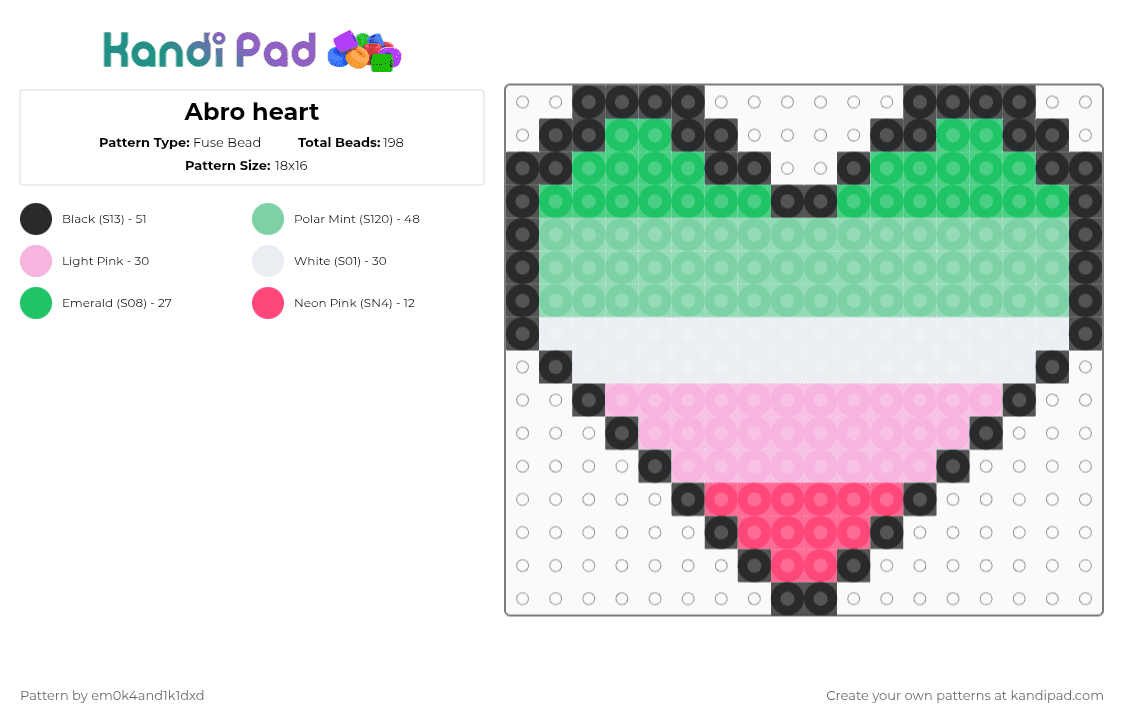Abrosexual Fuse Bead Patterns - Gallery - Kandi Pad | Kandi Patterns ...