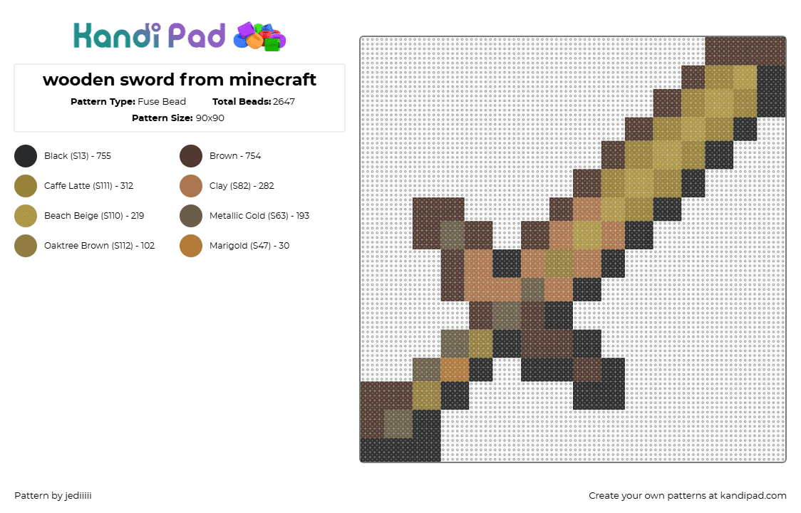 Minecraft Wooden Sword