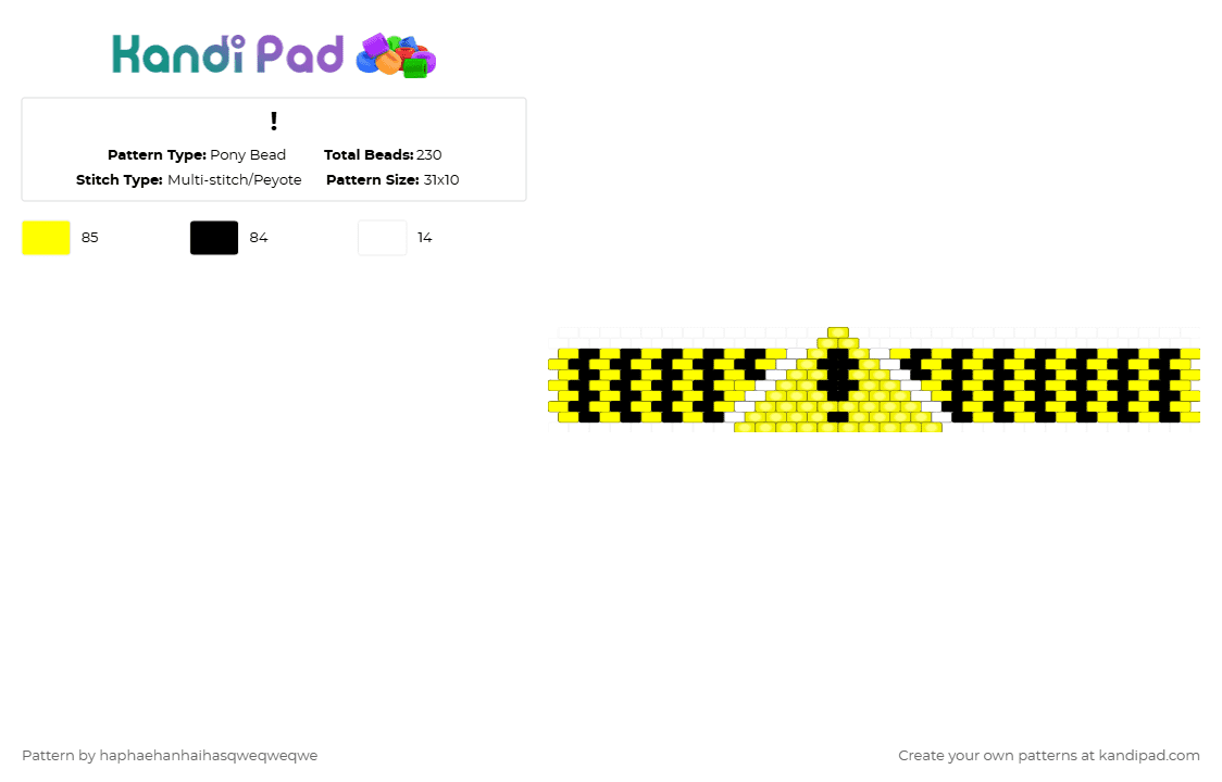 ! Pony Bead Pattern - Kandi Pad | Kandi Patterns, Fuse Bead Patterns ...