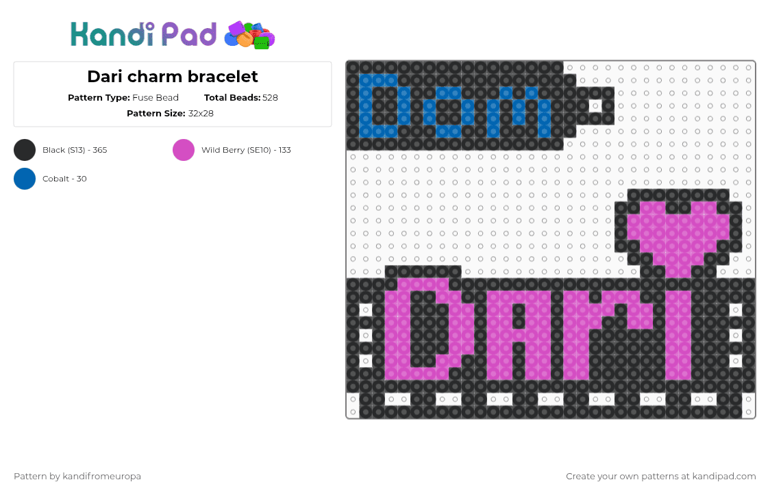 Maksud Dari Fuse Bead Patterns - Gallery - Kandi Pad | Kandi Patterns ...