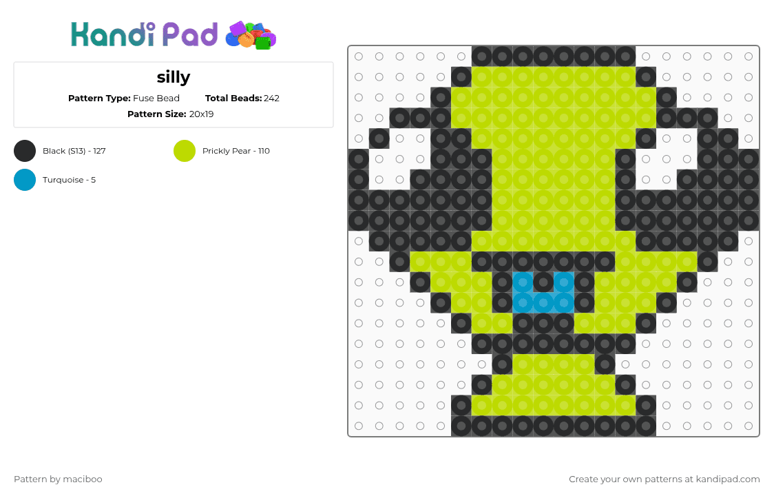 Silly Fuse Bead Pattern - Kandi Pad | Kandi Patterns, Fuse Bead ...