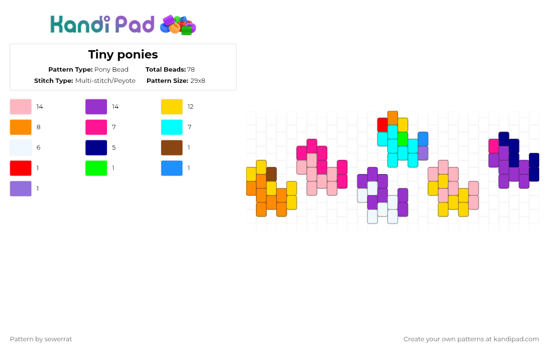 Mlp Collection - Kandi Pad | Kandi Patterns, Fuse Bead Patterns, Pony ...