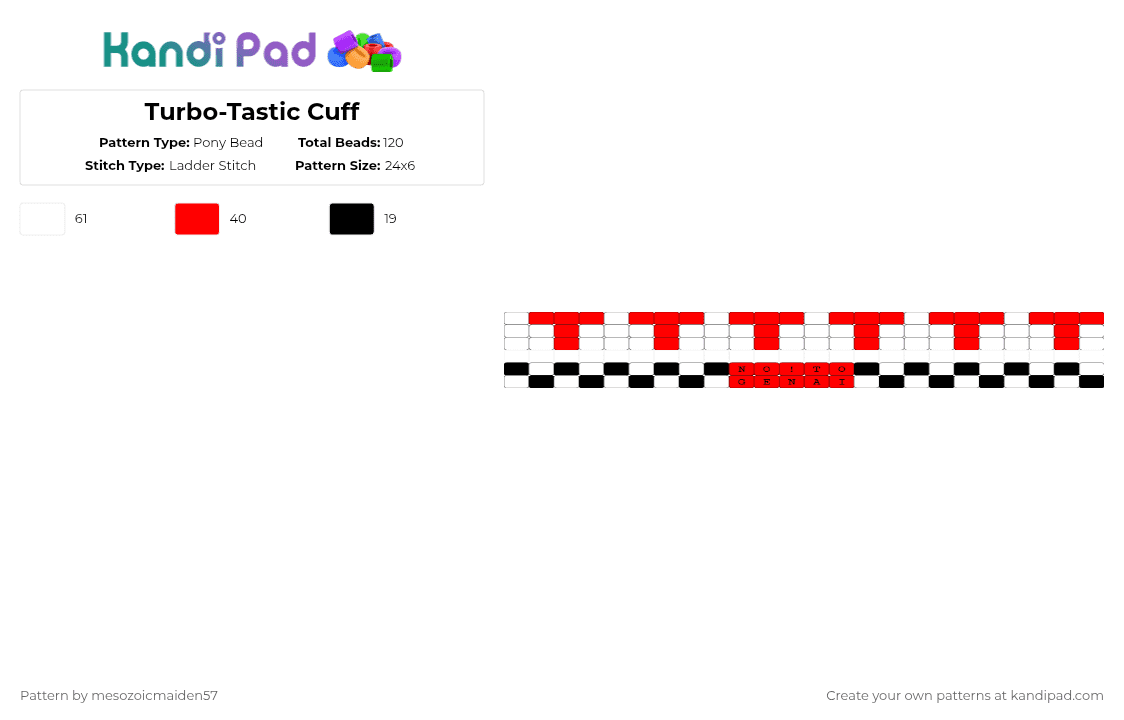 Turbo Pony Bead Patterns - Gallery - Kandi Pad | Kandi Patterns, Fuse ...