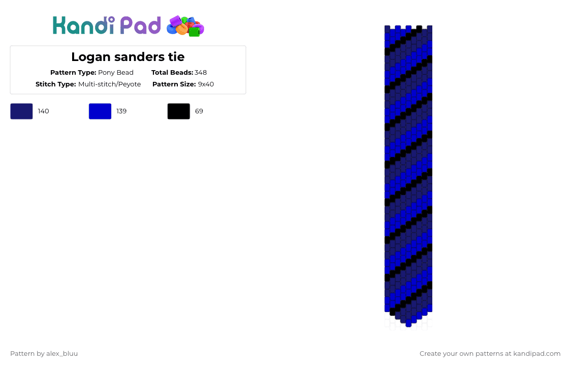 Logan Pony Bead Patterns - Gallery - Kandi Pad | Kandi Patterns, Fuse ...