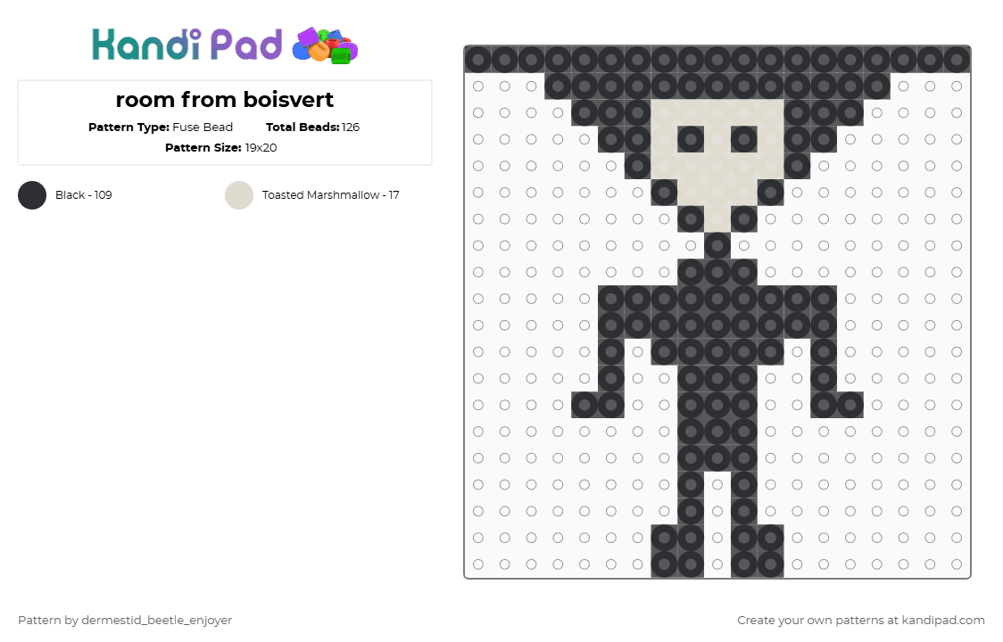 Room from boisvert Fuse Bead Pattern - Kandi Pad | Kandi Patterns, Fuse ...