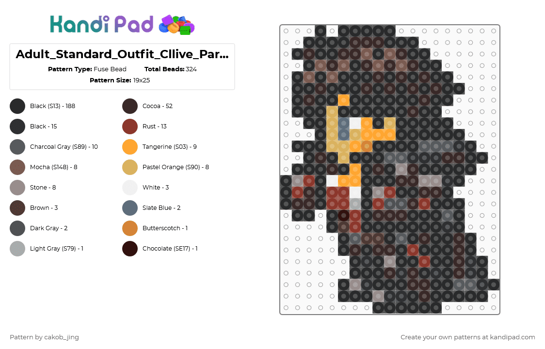Final Fantasy XVI Party Sprites Collection - Kandi Pad | Kandi Patterns ...