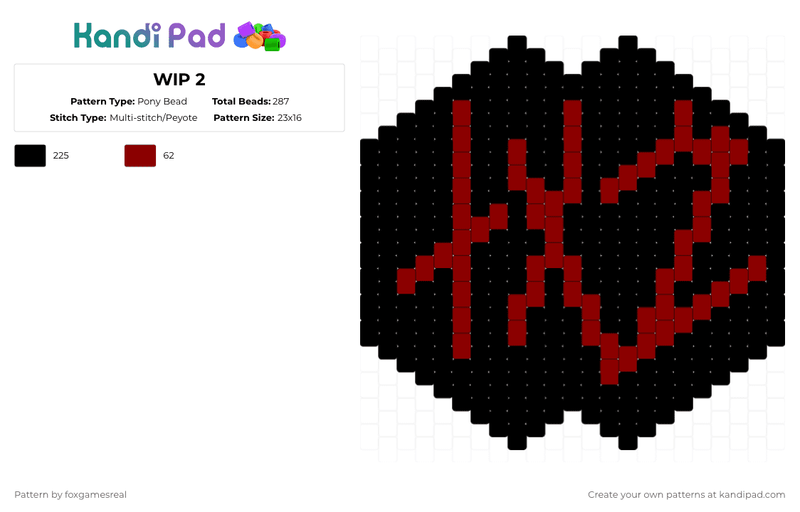 TX2 logo mask Pony Bead Pattern - Kandi Pad | Kandi Patterns, Fuse Bead ...