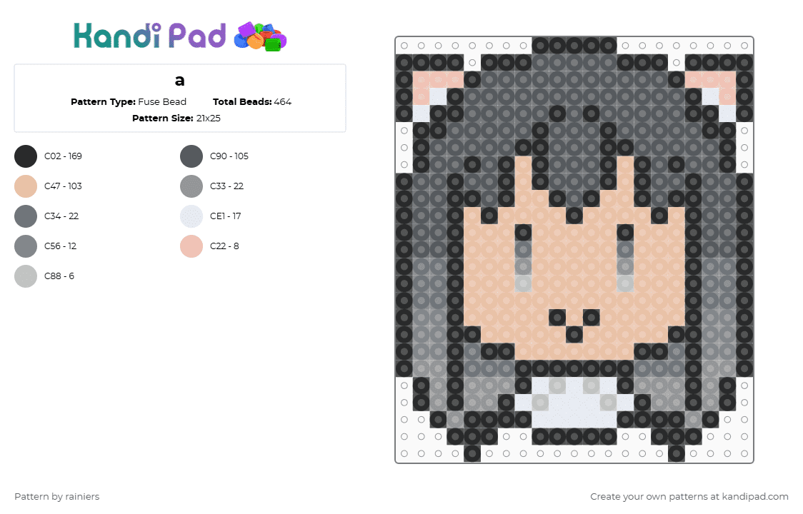 A Fuse Bead Pattern - Kandi Pad | Kandi Patterns, Fuse Bead Patterns ...