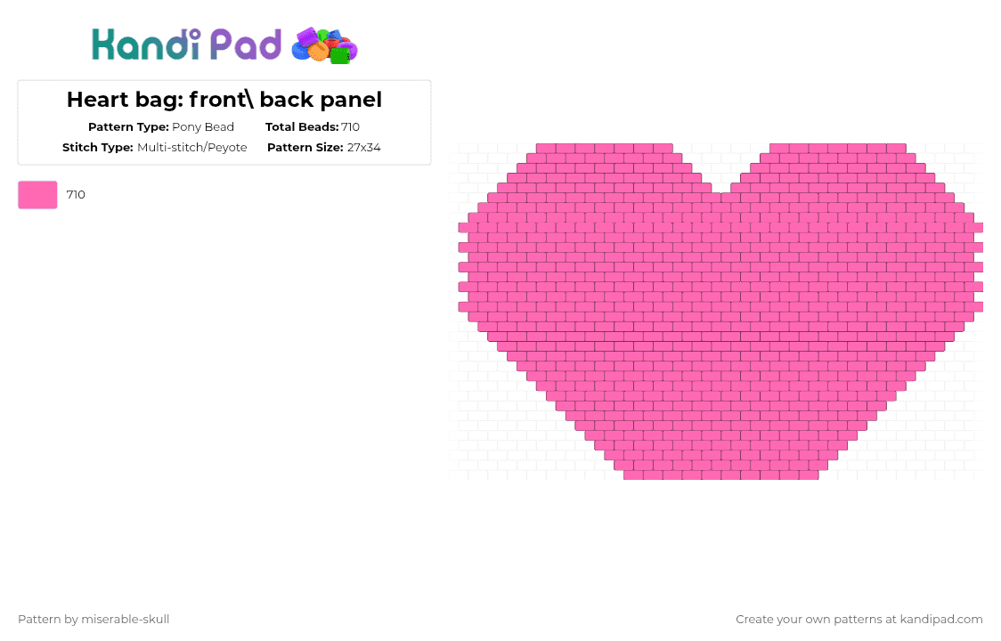 Heart bag Collection - Kandi Pad | Kandi Patterns, Fuse Bead Patterns ...
