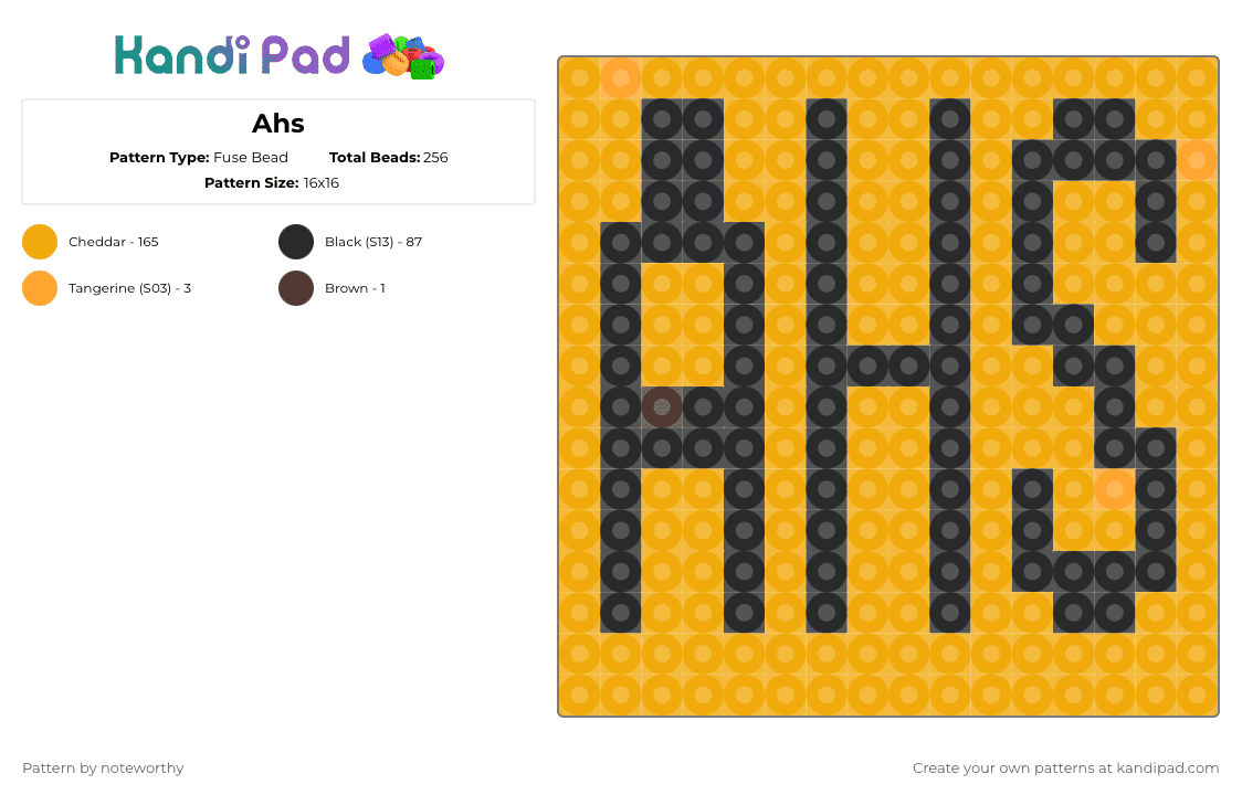 Ahs Fuse Bead Pattern - Kandi Pad | Kandi Patterns, Fuse Bead Patterns ...