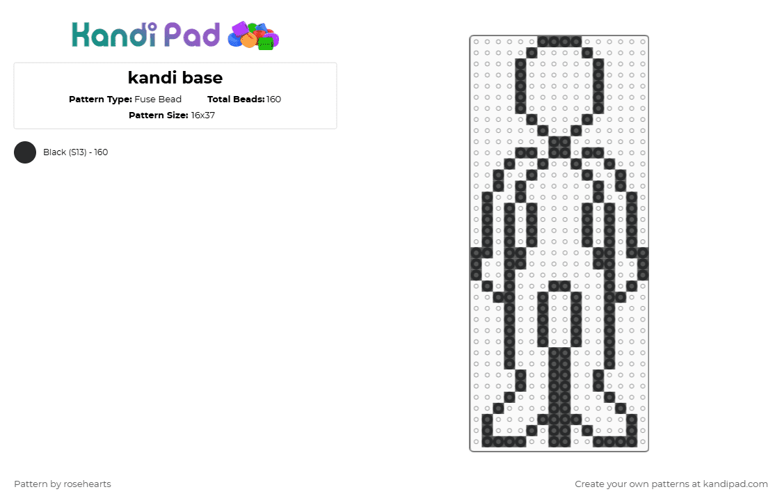 Kandi girl base remake Fuse Bead Pattern - Kandi Pad | Kandi Patterns ...