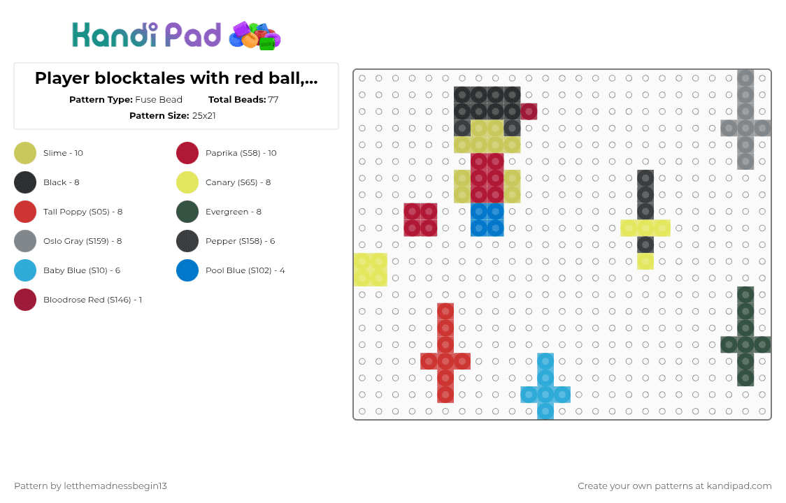 Player blocktales with red ball, super ball, linked sword, firebrand ...