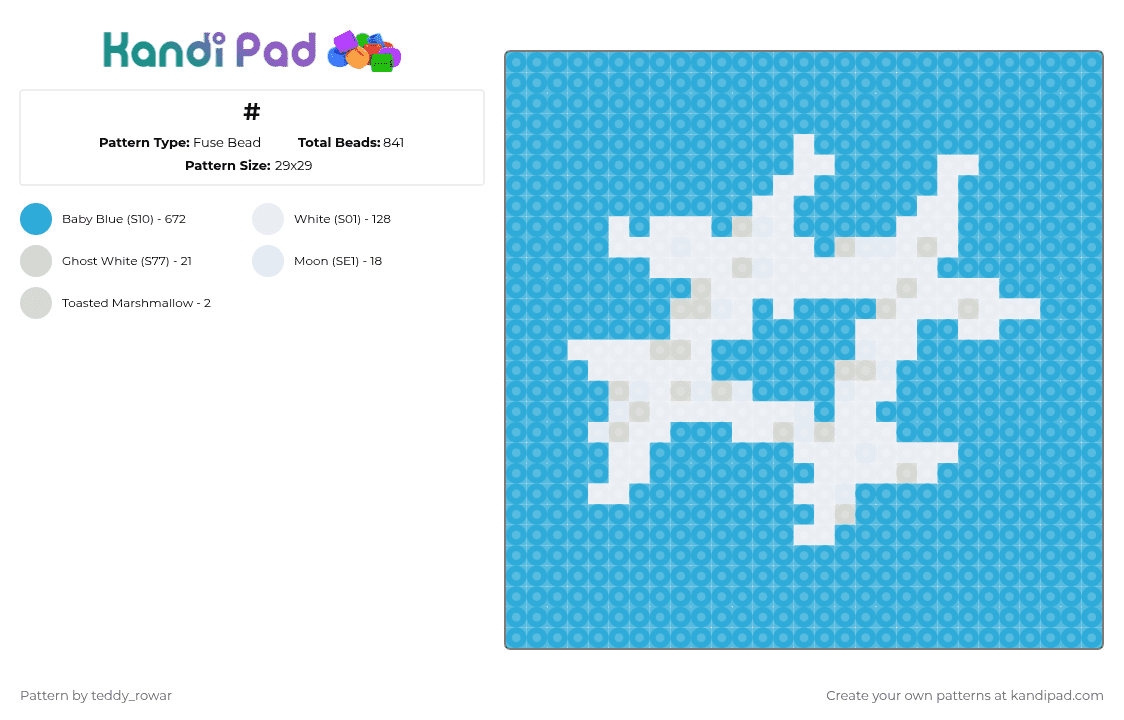 # Fuse Bead Pattern - Kandi Pad | Kandi Patterns, Fuse Bead Patterns ...