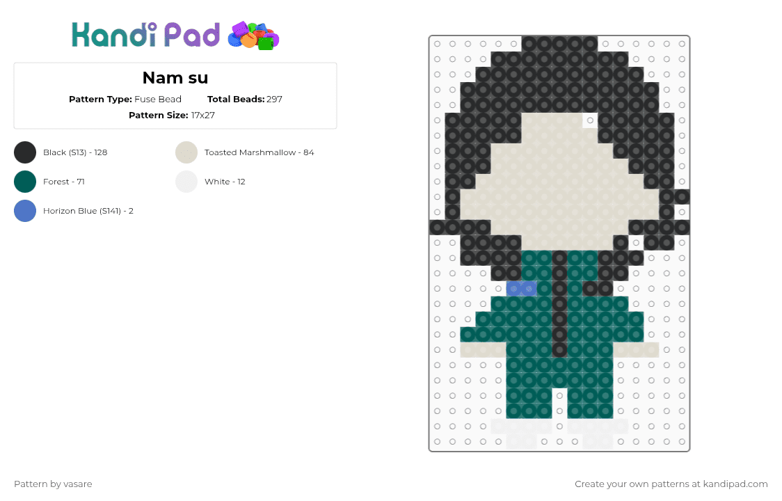Nam su Fuse Bead Pattern - Kandi Pad | Kandi Patterns, Fuse Bead ...