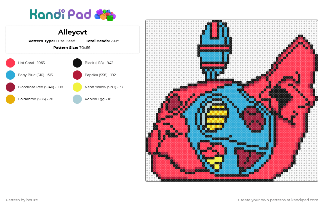 Alleycvt Fuse Bead Pattern - Kandi Pad | Kandi Patterns, Fuse Bead ...