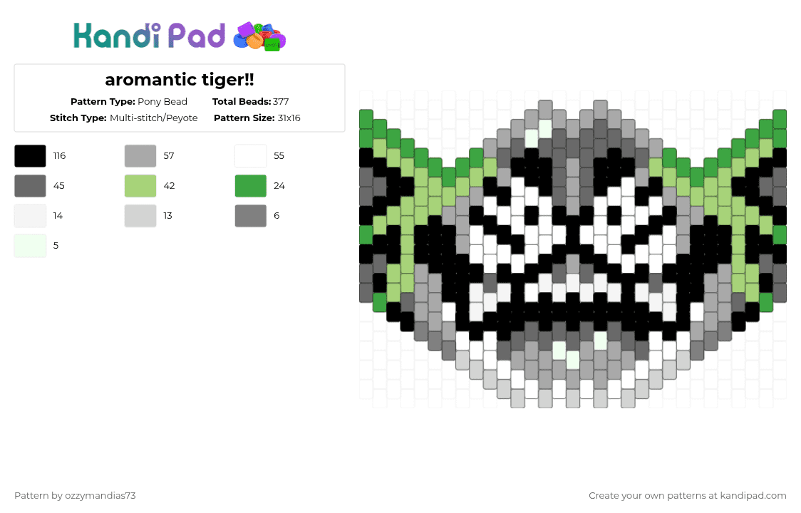 pride tigers!!! Collection - Kandi Pad | Kandi Patterns, Fuse Bead ...