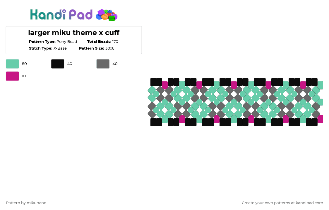 X bases Collection - Kandi Pad | Kandi Patterns, Fuse Bead Patterns ...