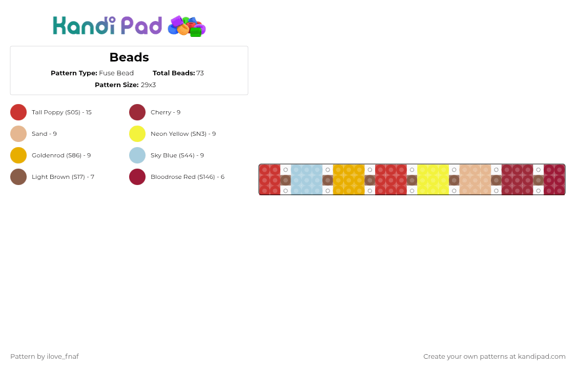 Beads Fuse Bead Pattern - Kandi Pad | Kandi Patterns, Fuse Bead ...