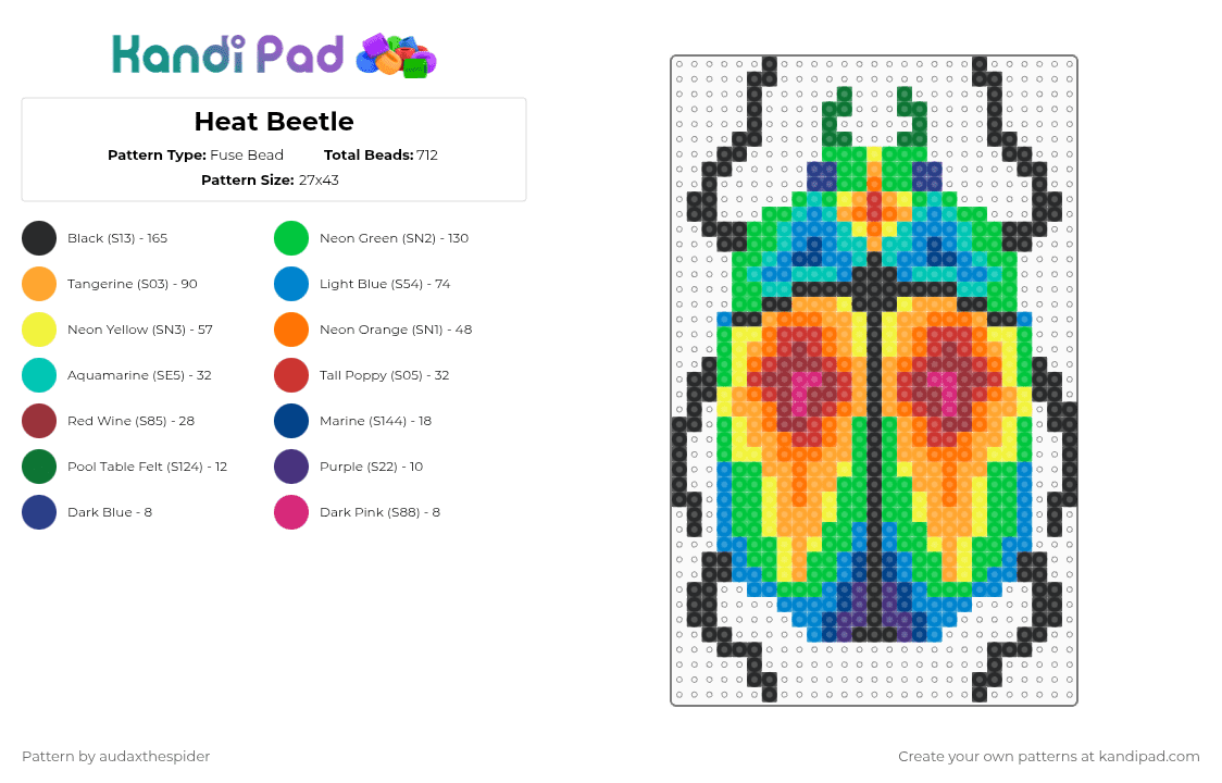 bugs Collection - Kandi Pad | Kandi Patterns, Fuse Bead Patterns, Pony ...