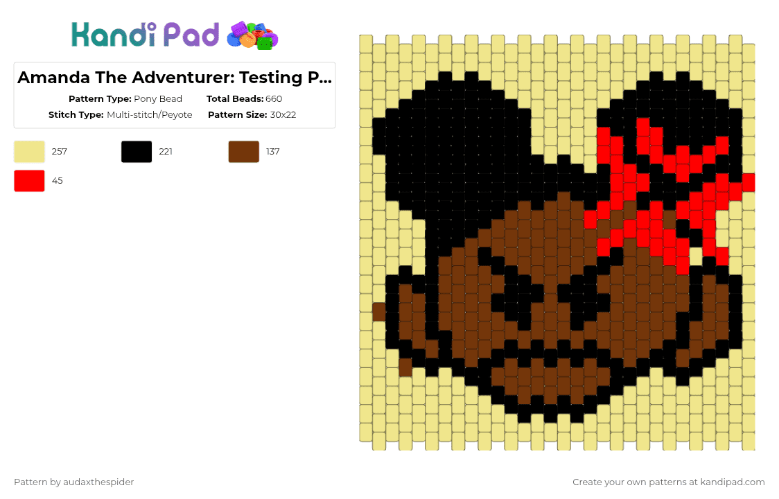 Amanda The Adventurer: Testing Patience Pony Bead Pattern - Kandi Pad ...