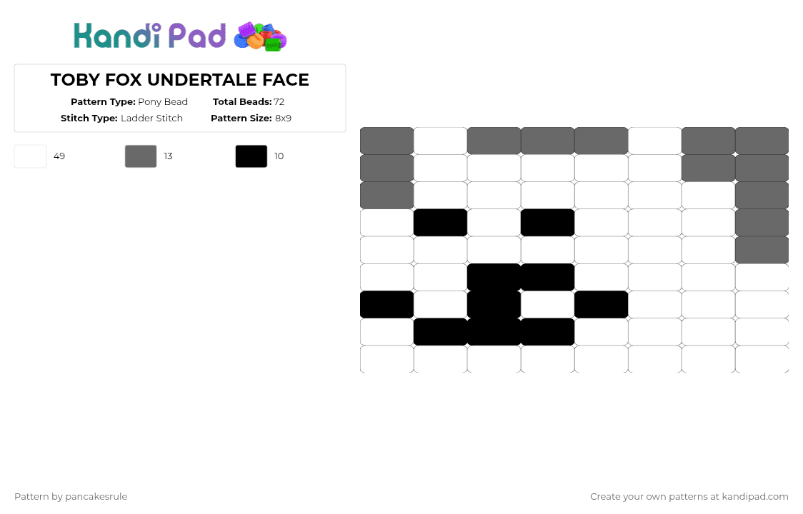 undertale Collection - Kandi Pad | Kandi Patterns, Fuse Bead Patterns ...