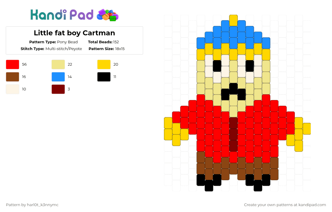 SOUTH PARK >:3 Collection - Kandi Pad | Kandi Patterns, Fuse Bead ...