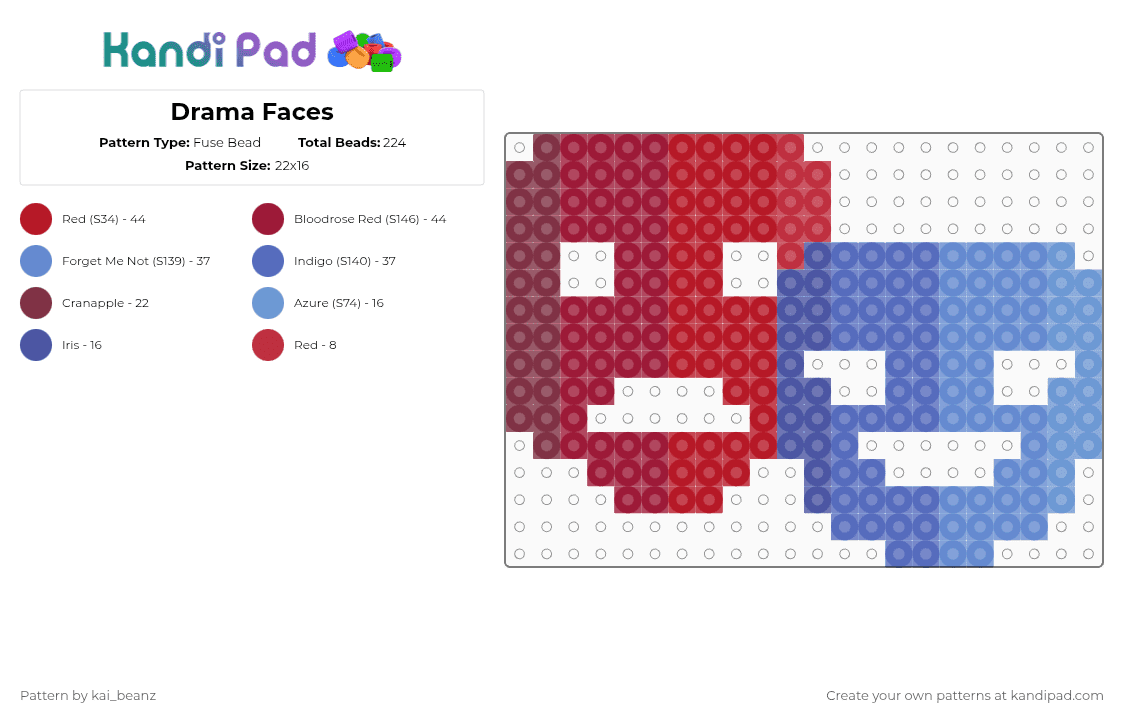 Cotddrama Fuse Bead Patterns - Gallery - Kandi Pad | Kandi Patterns ...