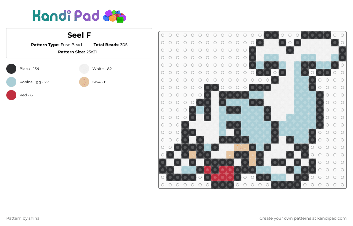 Seel F Fuse Bead Pattern - Kandi Pad | Kandi Patterns, Fuse Bead ...