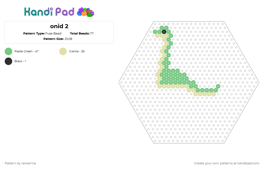 Onid 2 Fuse Bead Pattern - Kandi Pad | Kandi Patterns, Fuse Bead ...
