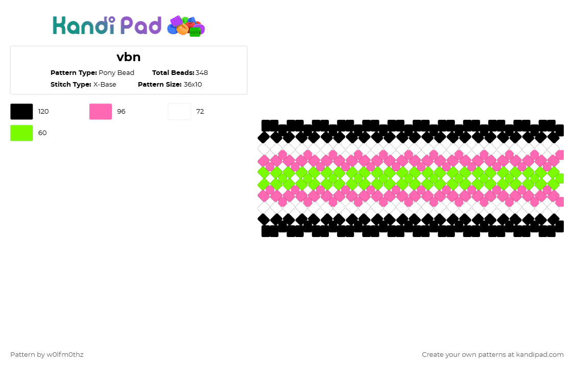 Vbn Pony Bead Pattern - Kandi Pad | Kandi Patterns, Fuse Bead Patterns ...