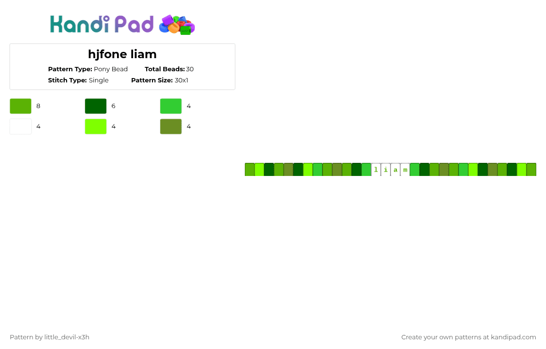 Hjfone liam Pony Bead Pattern - Kandi Pad | Kandi Patterns, Fuse Bead ...
