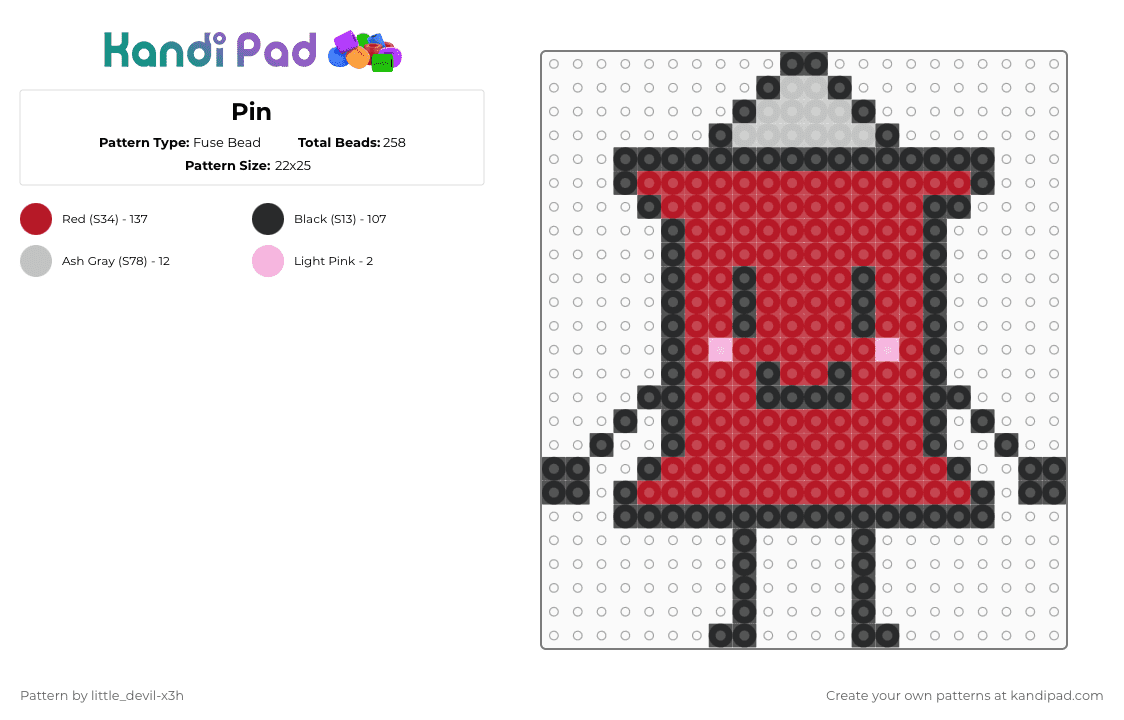 Pin || Fuse Fuse Bead Pattern - Kandi Pad | Kandi Patterns, Fuse Bead ...