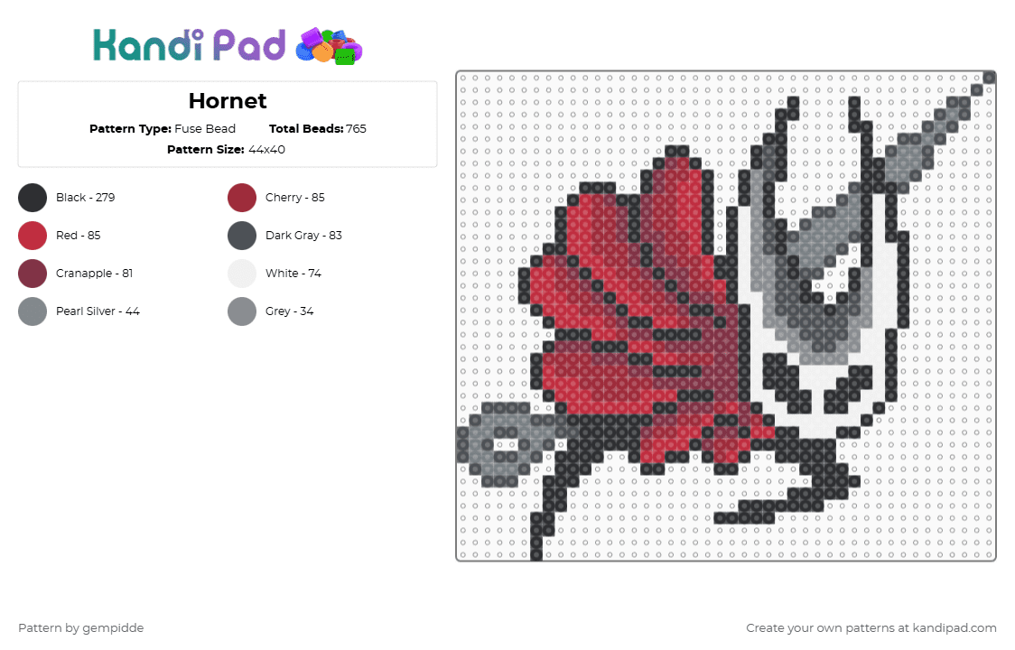 Hallownest Fuse Bead Patterns - Gallery - Kandi Pad | Kandi Patterns ...