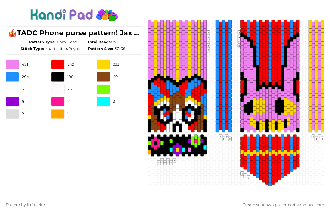 🎪TADC Phone purse pattern! Jax and Pomni!🎪 DO NOT REPOST PLEASE Pony ...